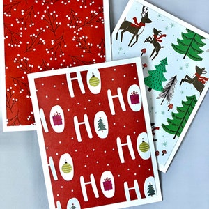 Christmas Winter Holiday Cards Set of 10 - Etsy