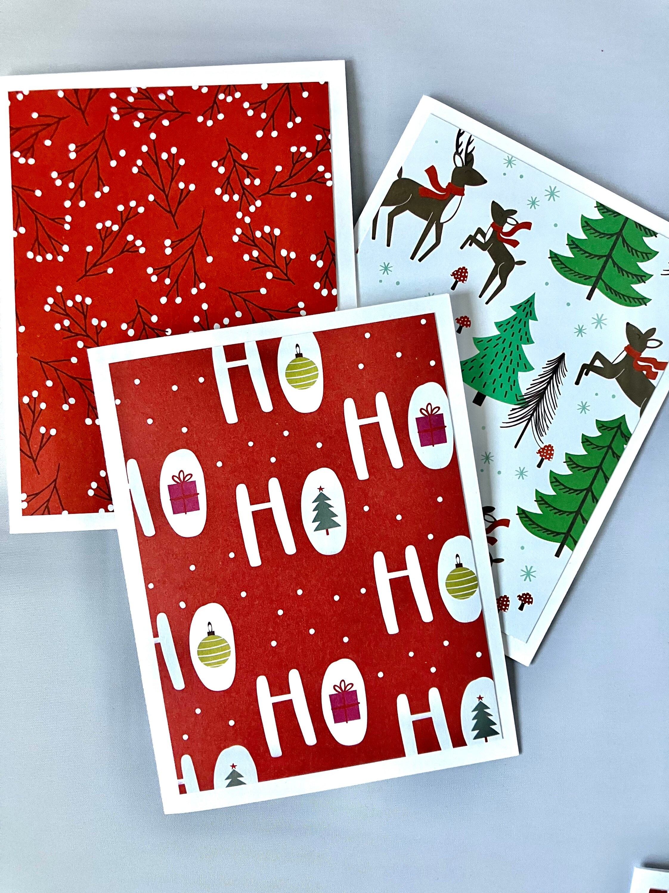 Christmas Winter Holiday Cards Set of 10 - Etsy