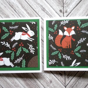 WOODLAND ANIMALS Mini Note Cards Gift Cards Set of 12 - Etsy