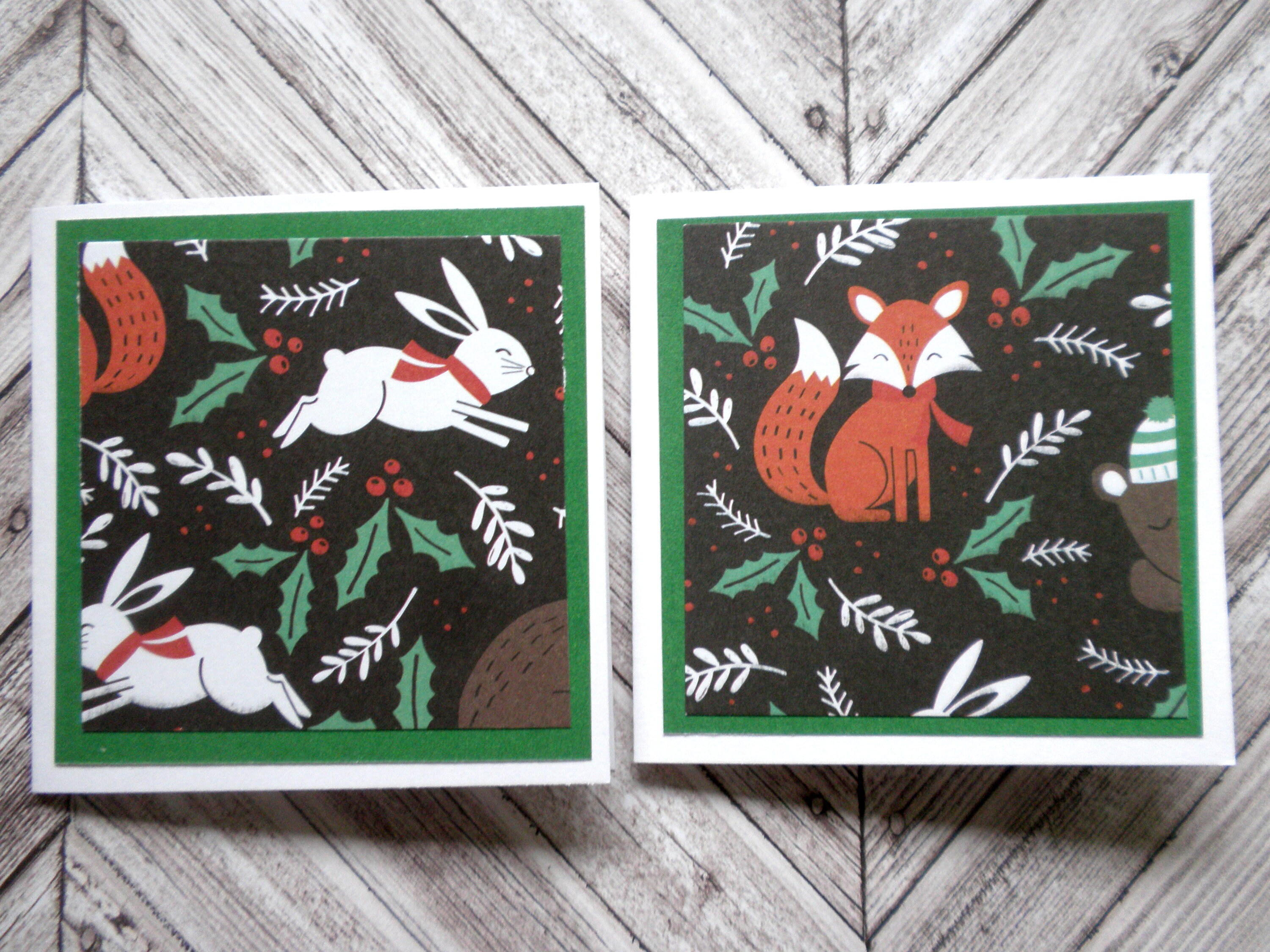 WOODLAND ANIMALS Mini Note Cards Gift Cards Set of 12 - Etsy
