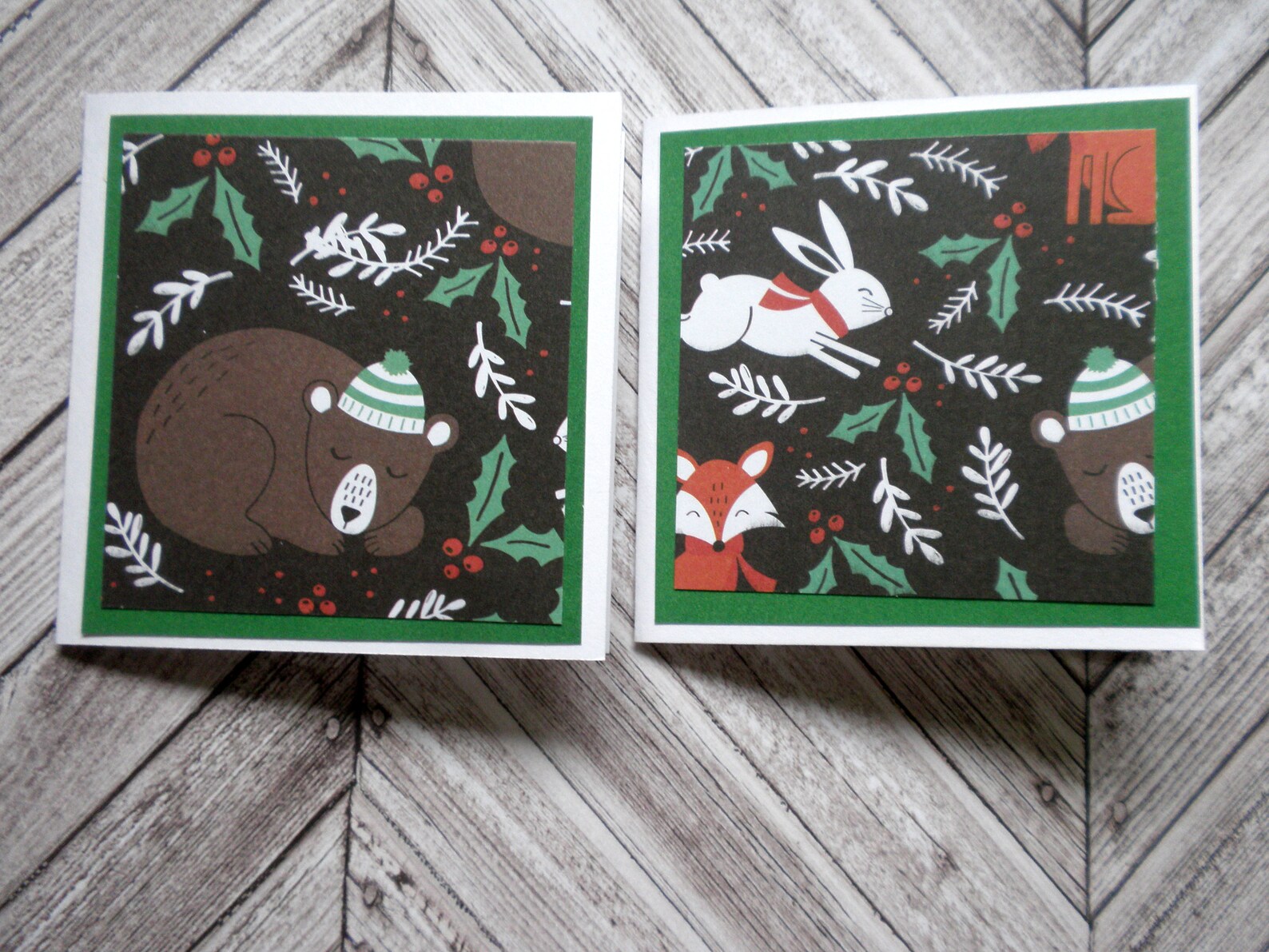 WOODLAND ANIMALS Mini Note Cards Gift Cards Set of 12 - Etsy