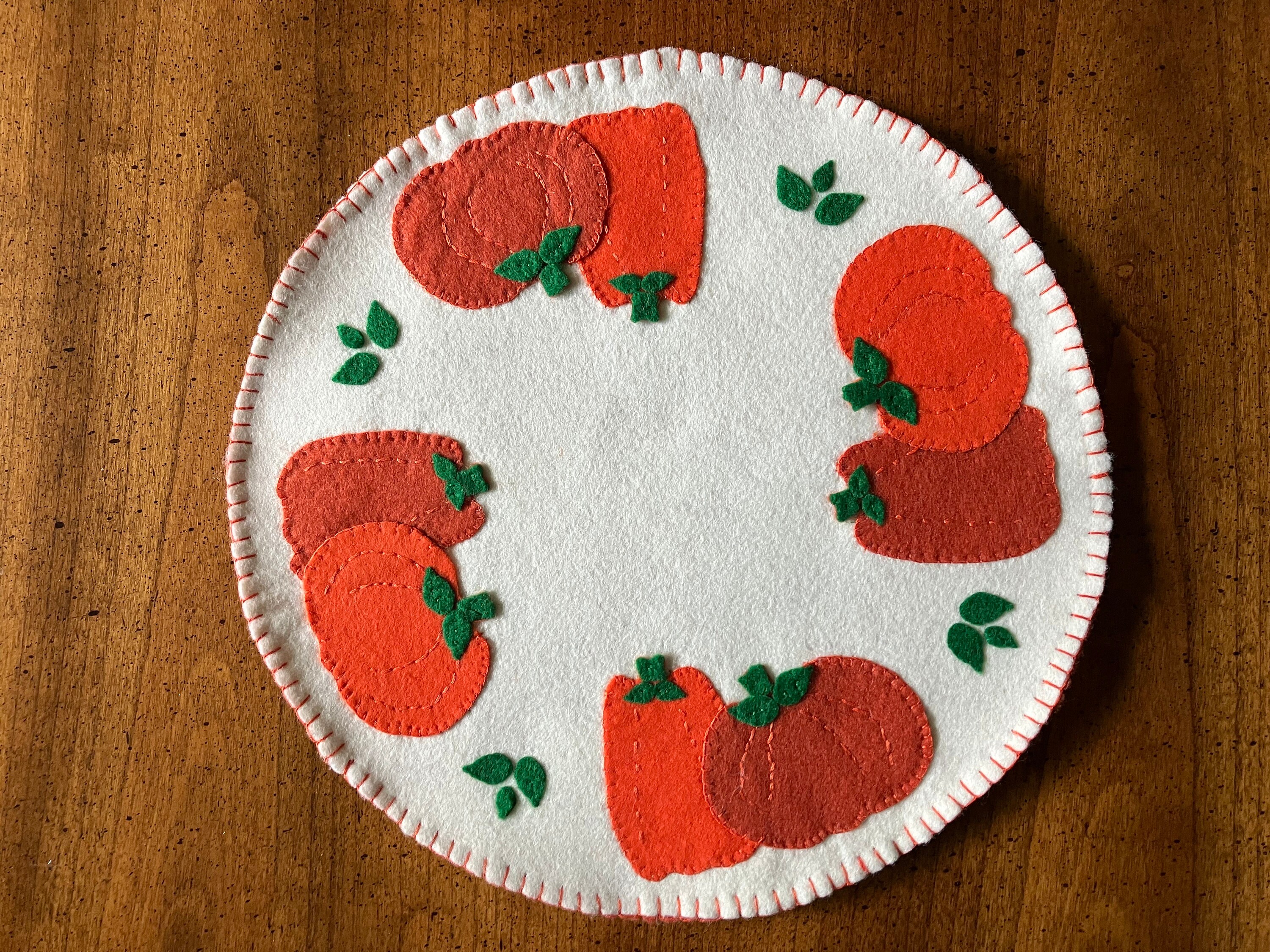 PUMPKIN Candle Mat Penny Rug Table Decor - Etsy