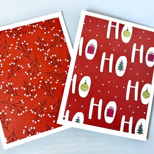 Christmas Winter Holiday Cards Set of 10 - Etsy