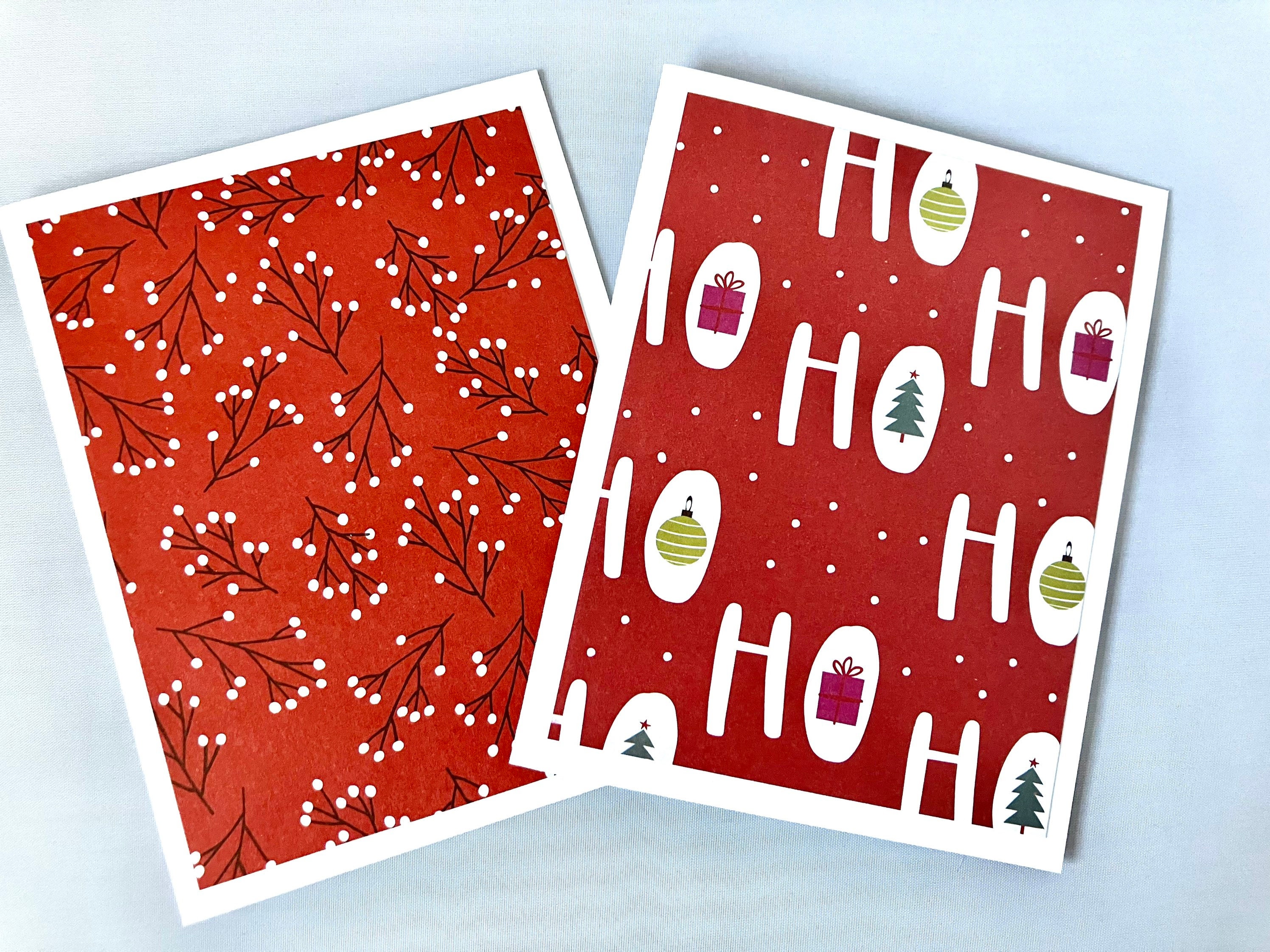 Christmas Winter Holiday Cards Set of 10 - Etsy