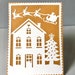 Santa and Reindeer Christmas Card Set of 6 - Etsy