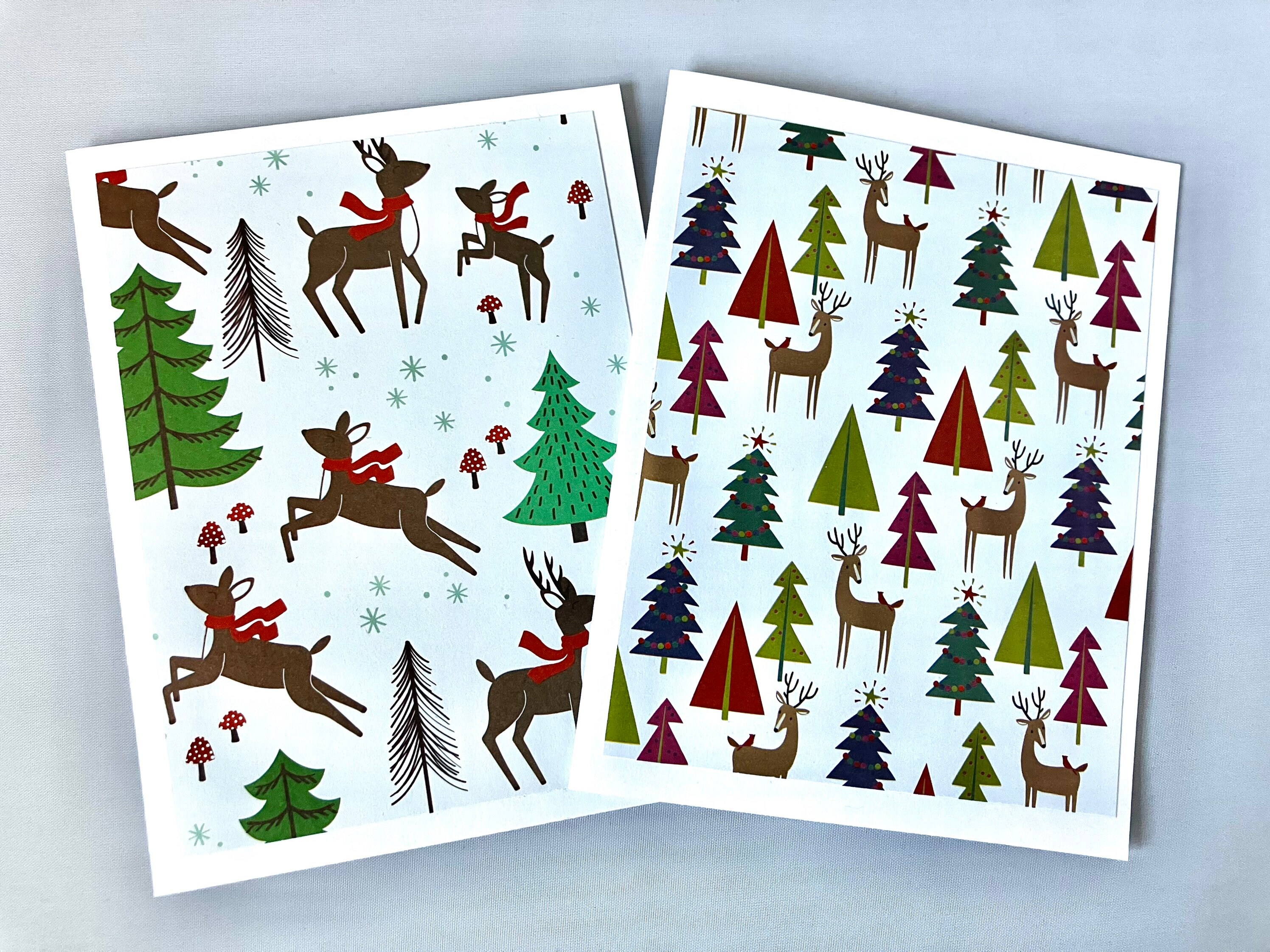 Christmas Winter Holiday Cards Set of 10 - Etsy