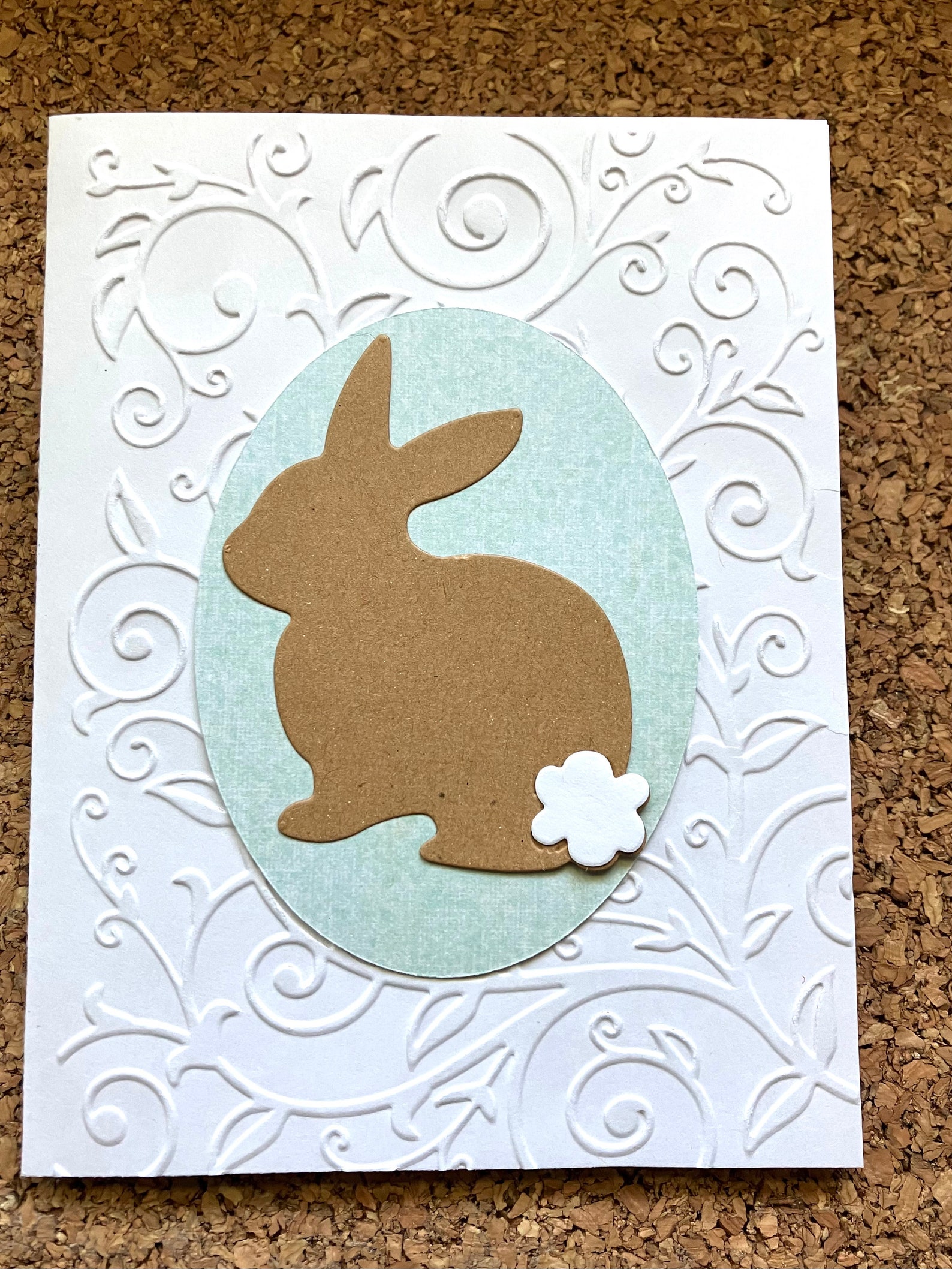 Chocolate Easter Bunny Embossed Card Set of Six - Etsy