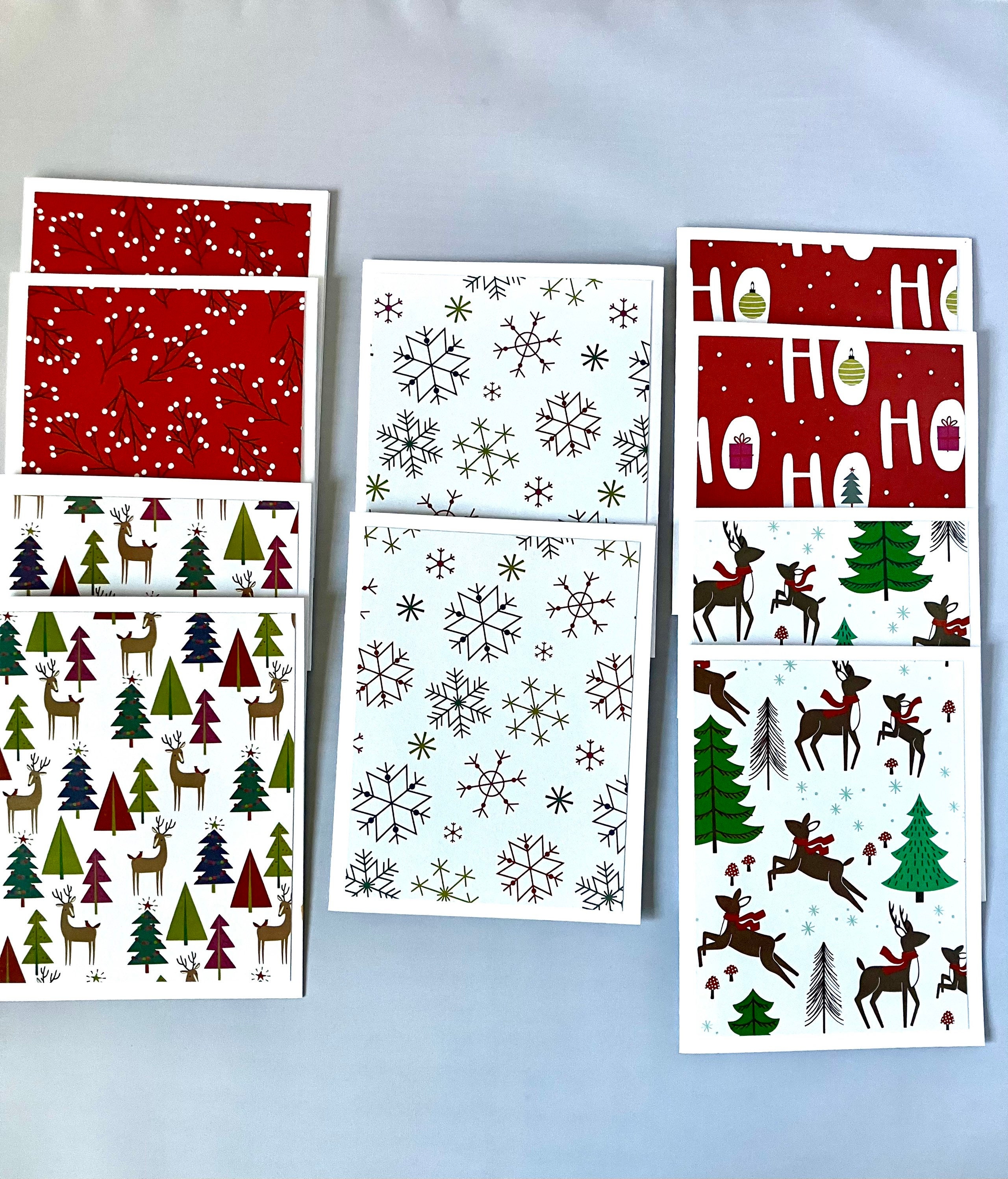 Christmas Winter Holiday Cards Set of 10 - Etsy