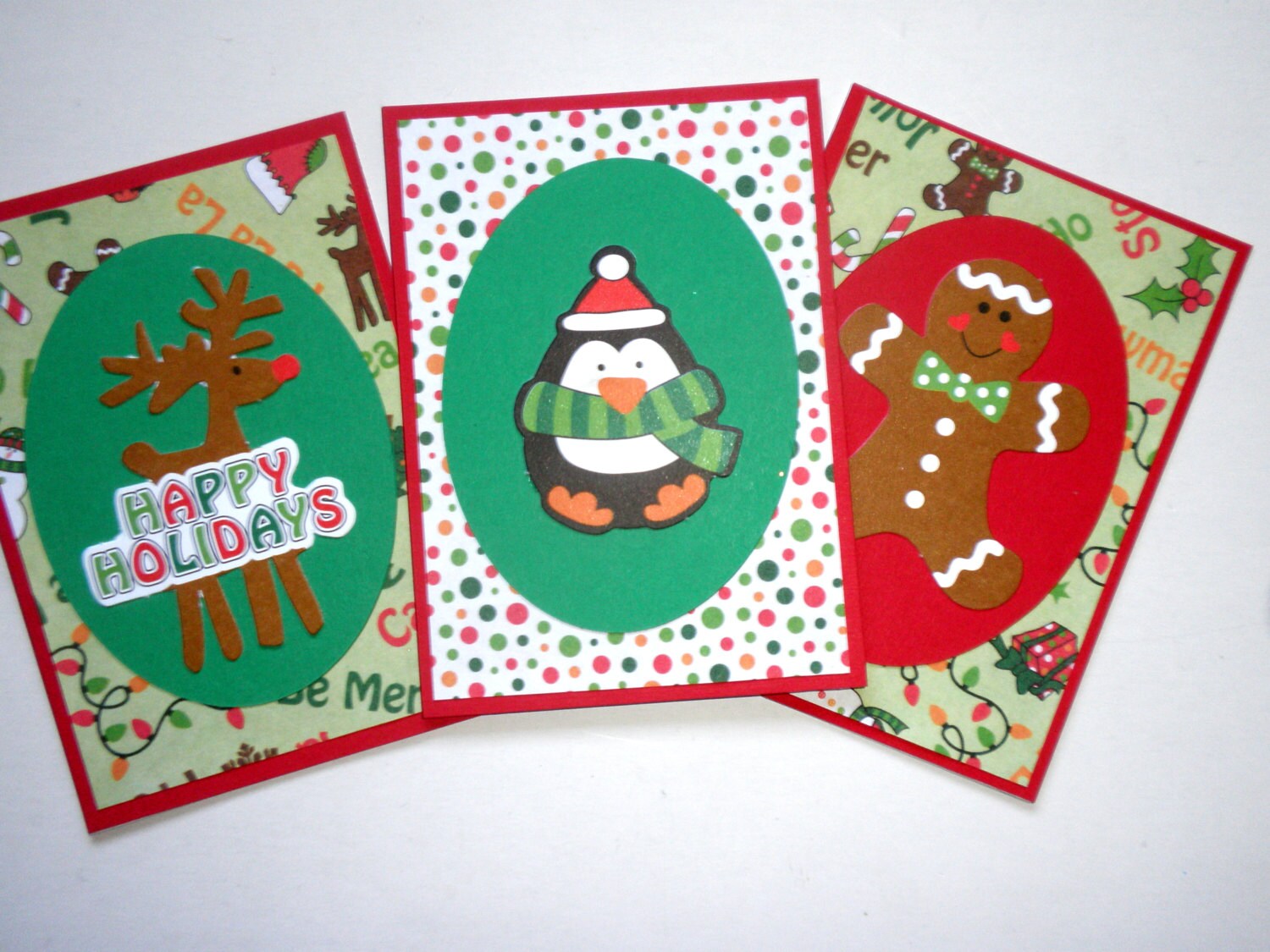 Christmas Mini Note Cards Gift Tags Set of 6 - Etsy