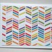 Flower Print and Chevron Print Note Cards Set of Six With White ...