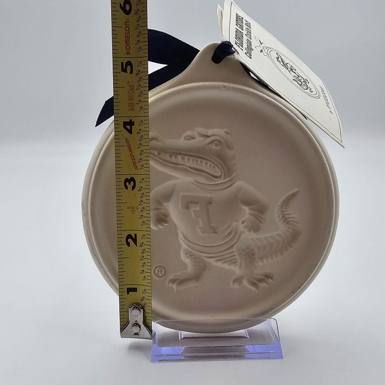Pfaltzgraff Florida Gators Collegiate Cookie Mold Ivory UF Football 5. ...