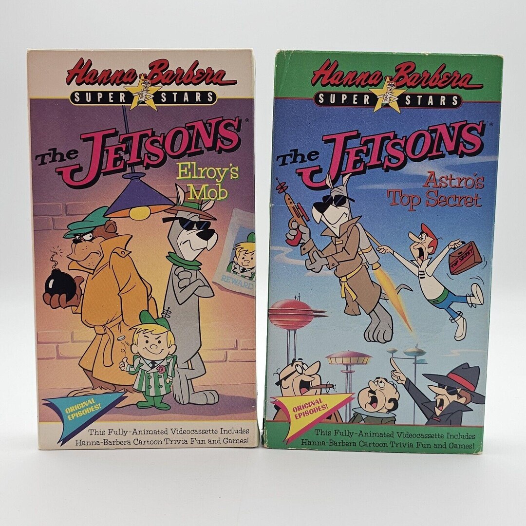 Vintage the Jetsons VHS Tapes Elroy's Mob and Astro's Top Secret Hanna ...