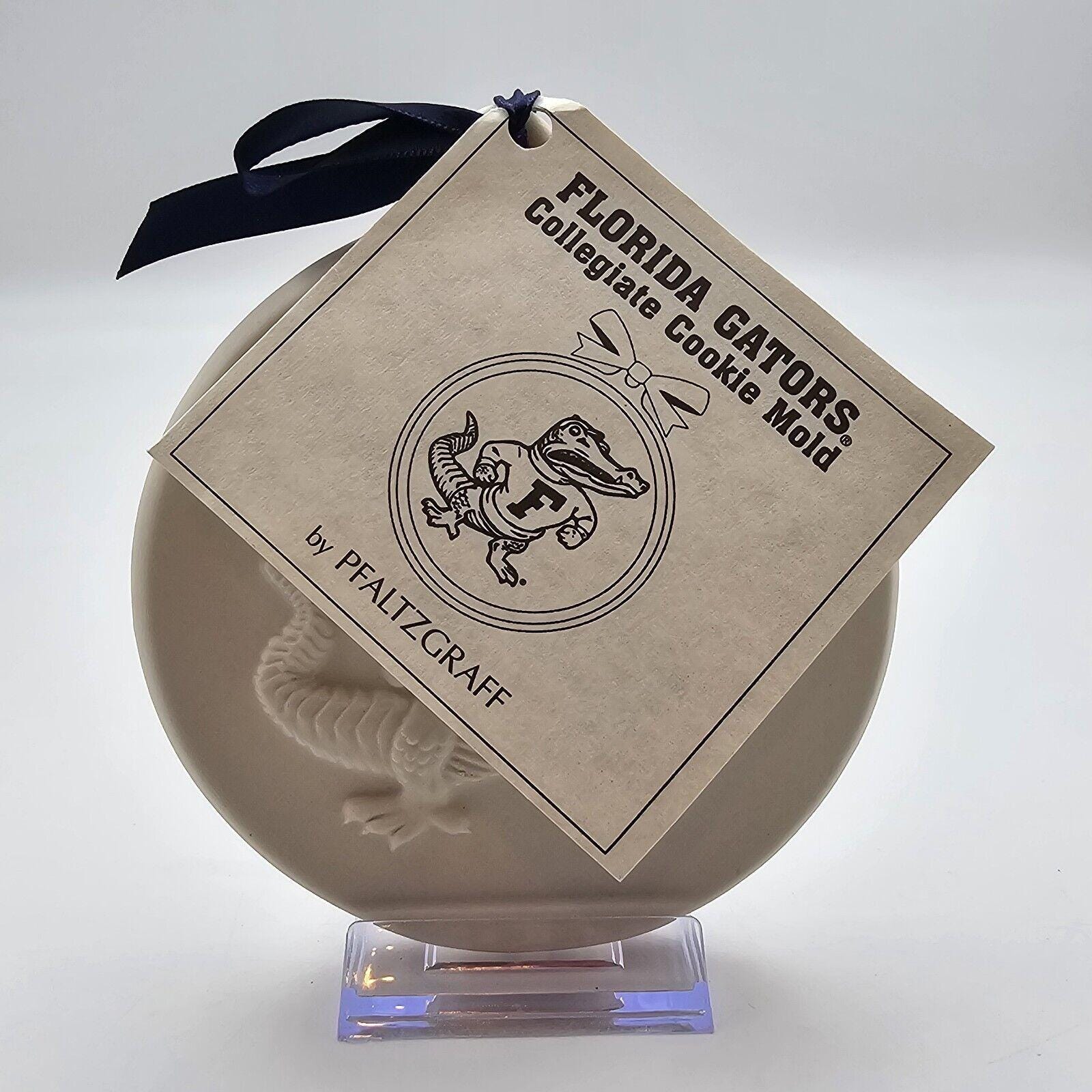 Pfaltzgraff Florida Gators Collegiate Cookie Mold Ivory UF Football 5. ...
