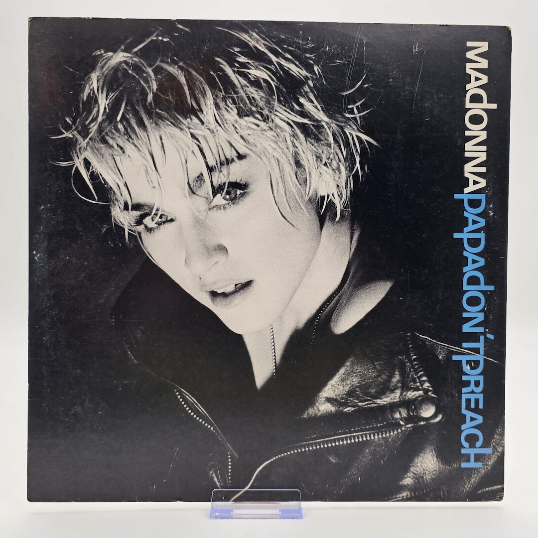 Madonna Papa Don't Preach & Pretender Vinyl LP Maxi Single 45RPM 1986 ...