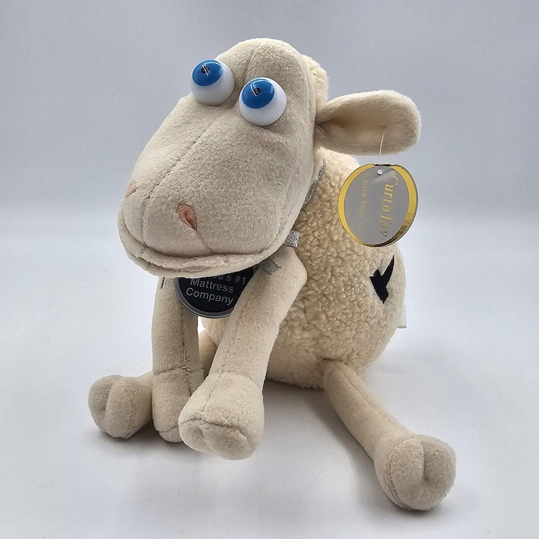 Vintage Serta Counting Sheep Plush Stuffed Animal #1 Curto Toy 2000 ...