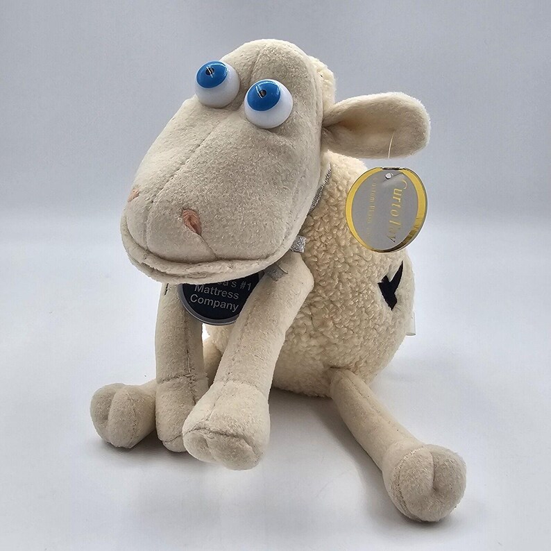 Vintage Serta Counting Sheep Plush Stuffed Animal 1 Curto Toy 2000 ...