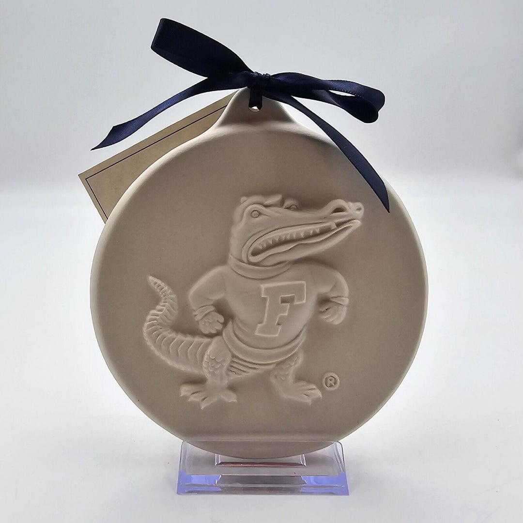 Pfaltzgraff Florida Gators Collegiate Cookie Mold Ivory UF Football 5. ...