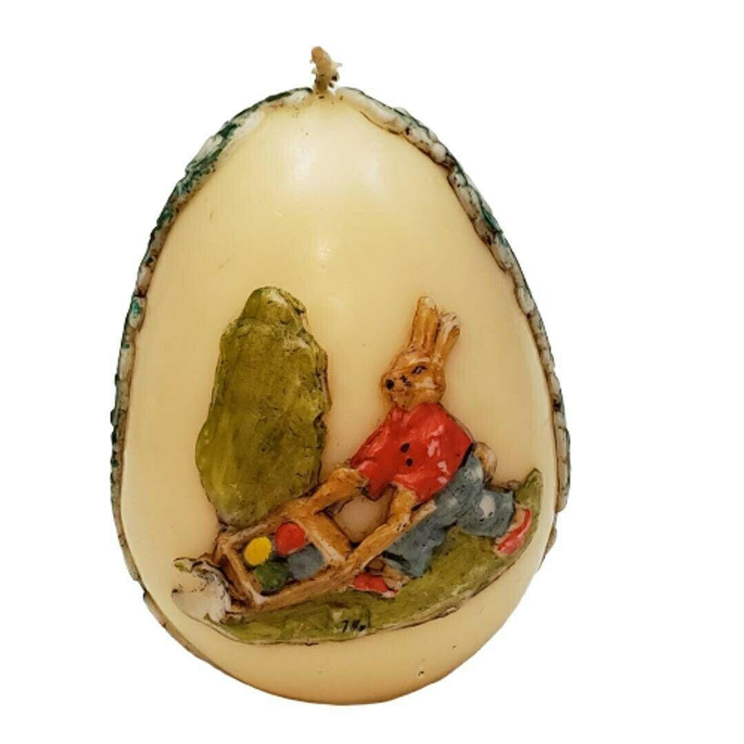 Vintage Peter Rabbit Easter Bunny Egg Shaped Wax Candle 6 In - Etsy