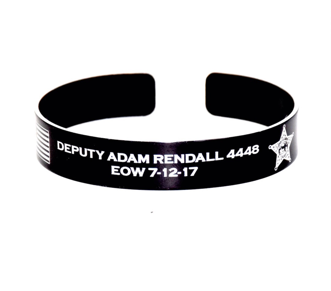 Deputy Adam Rendall Memorial Bracelet - Etsy