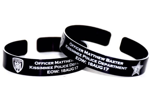 Officer Matthew Baxter Memorial Bracelet. | Etsy
