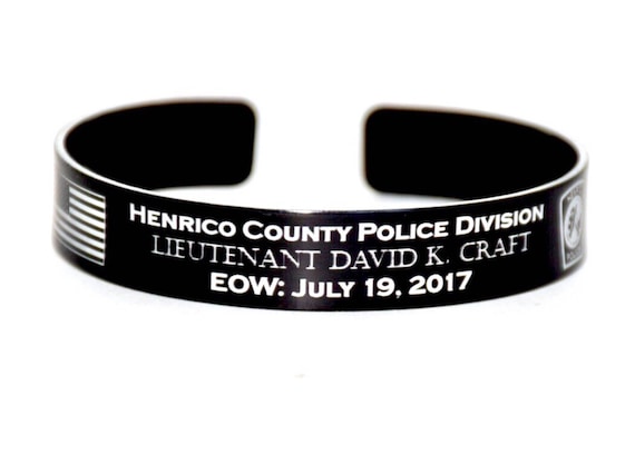 LT David K. Craft Memorial Bracelet Etsy