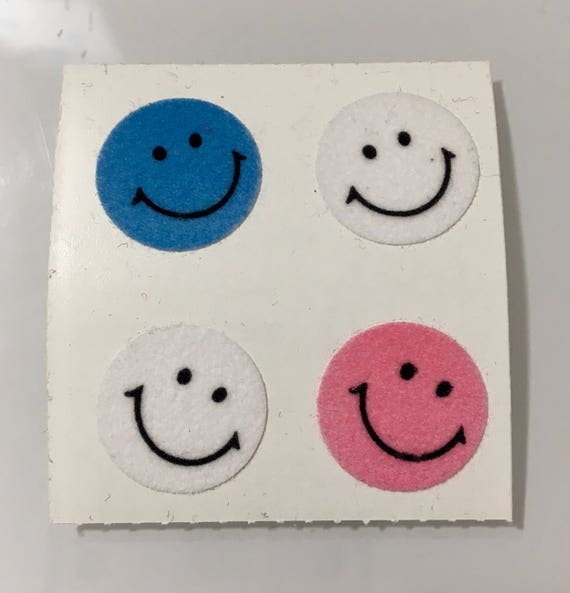 Vintage Rare Sandylion Fuzzy Smiley Face Stickers | Etsy