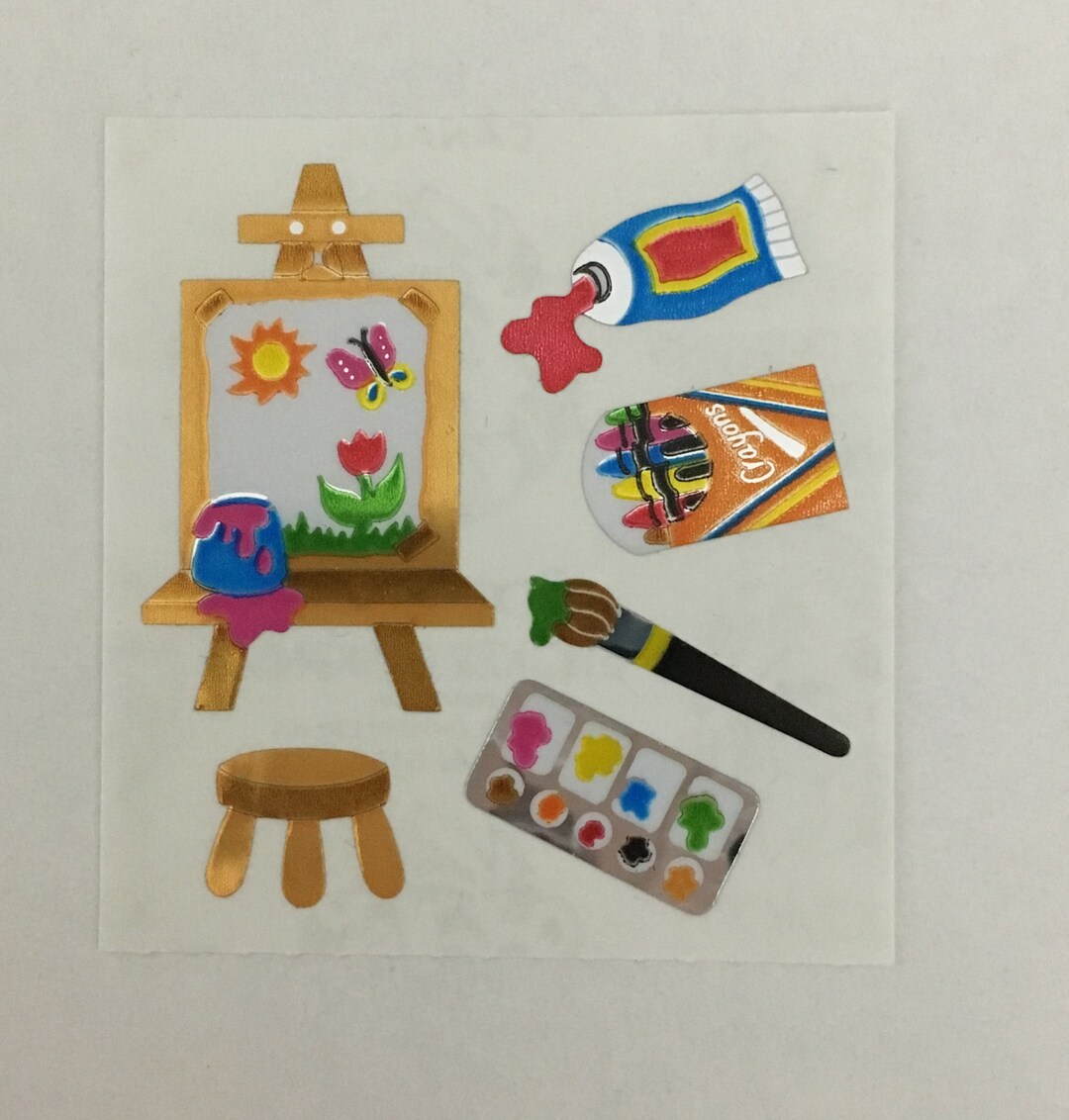 Vintage Rare Sandyion Art Stickers - Etsy