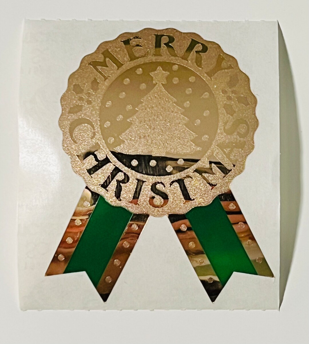 Vintage Rare Sandylion Gold Merry Christmas Sticker Seal - Etsy