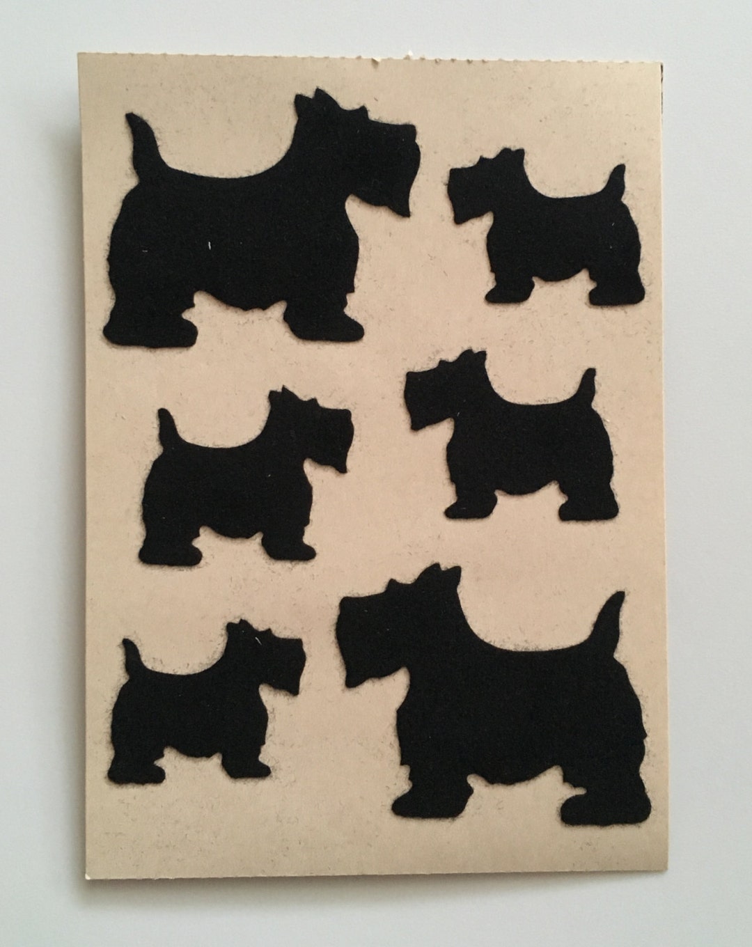 Vintage Rare Sandylion Fuzzy Scottish Dog Stickers Maxi Sheet - Etsy