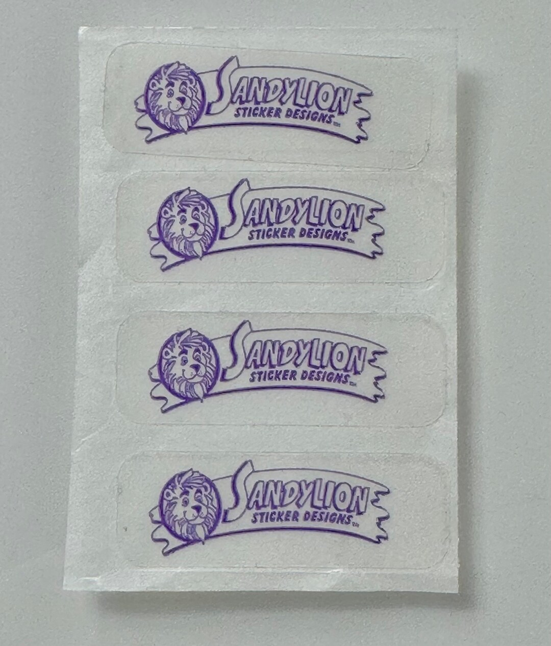 Vintage Rare Sandylion Mini Clear Vinyl Logo Stickers - Etsy