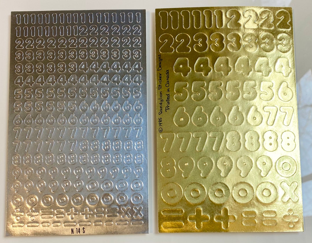 Vintage Rare Sandylion Foil Number Maxis - Etsy