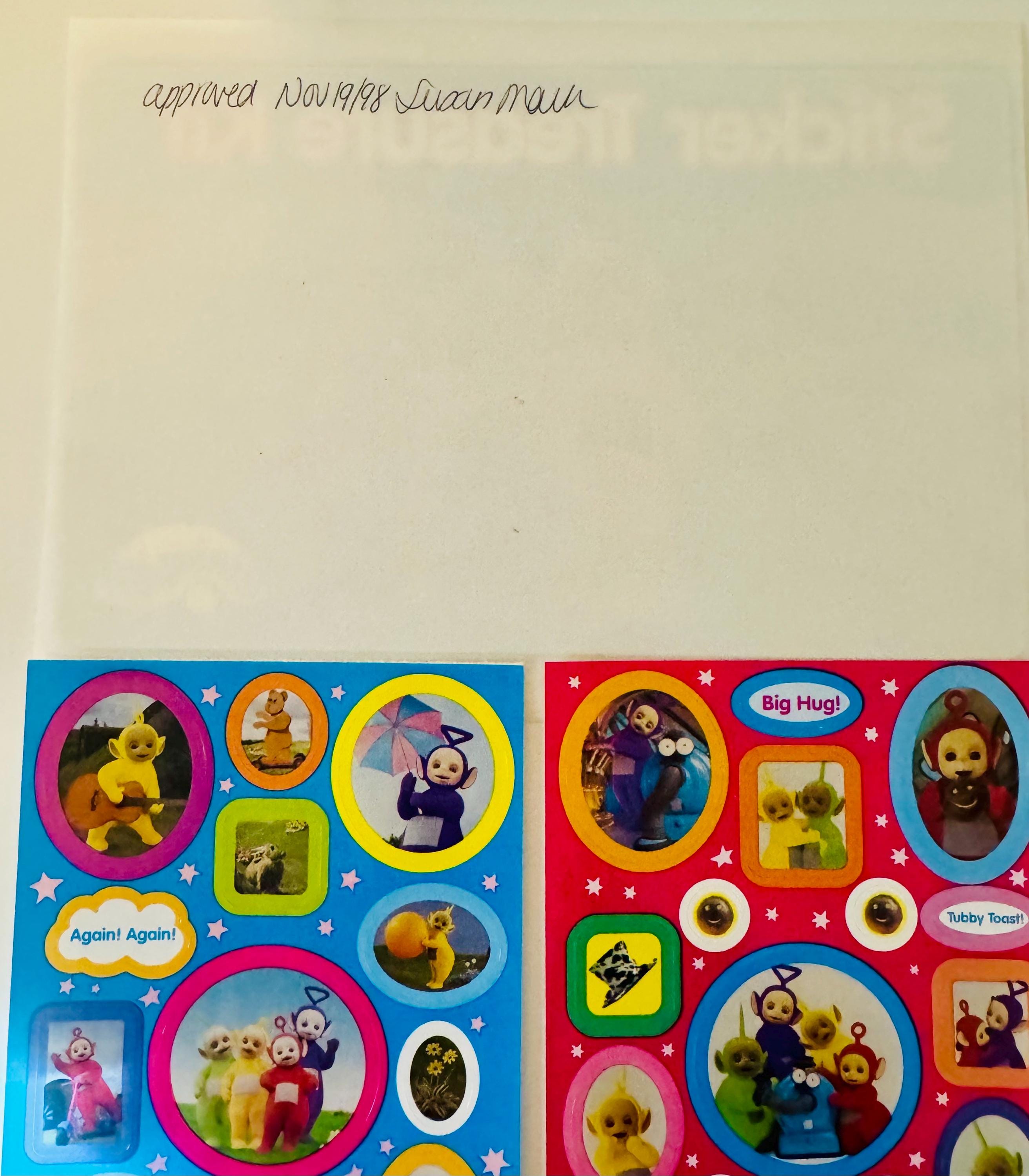 Vintage Rare Teletubbies Sandylion Stickers - Etsy