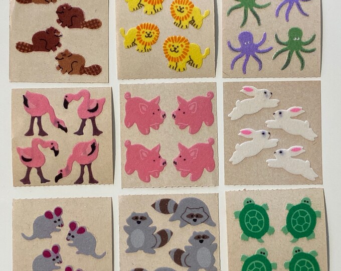 Vintage Rare Sandylion Pearl Pierrot Clown Sticker. Hearts, Flowers ...