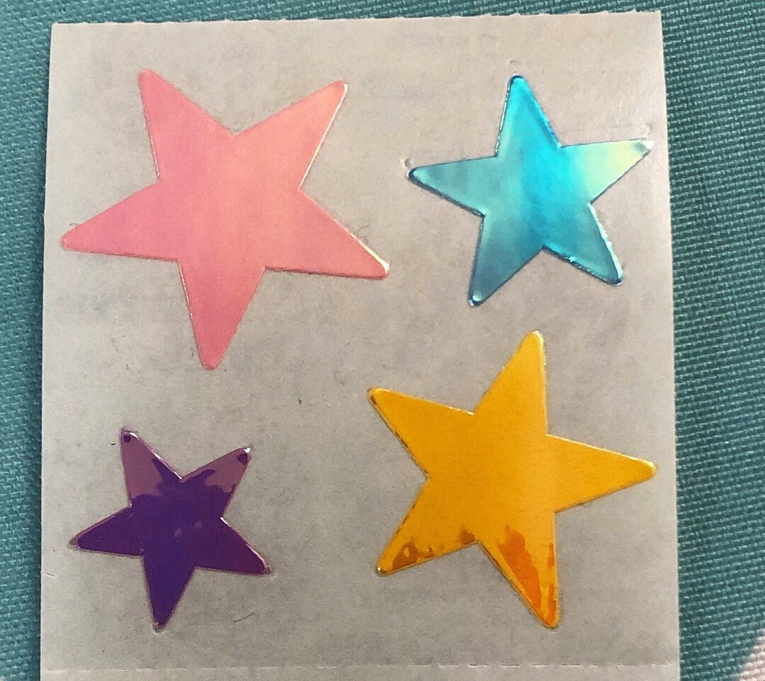 Vintage Rare Sandylion Pearl Star Stickers - Etsy