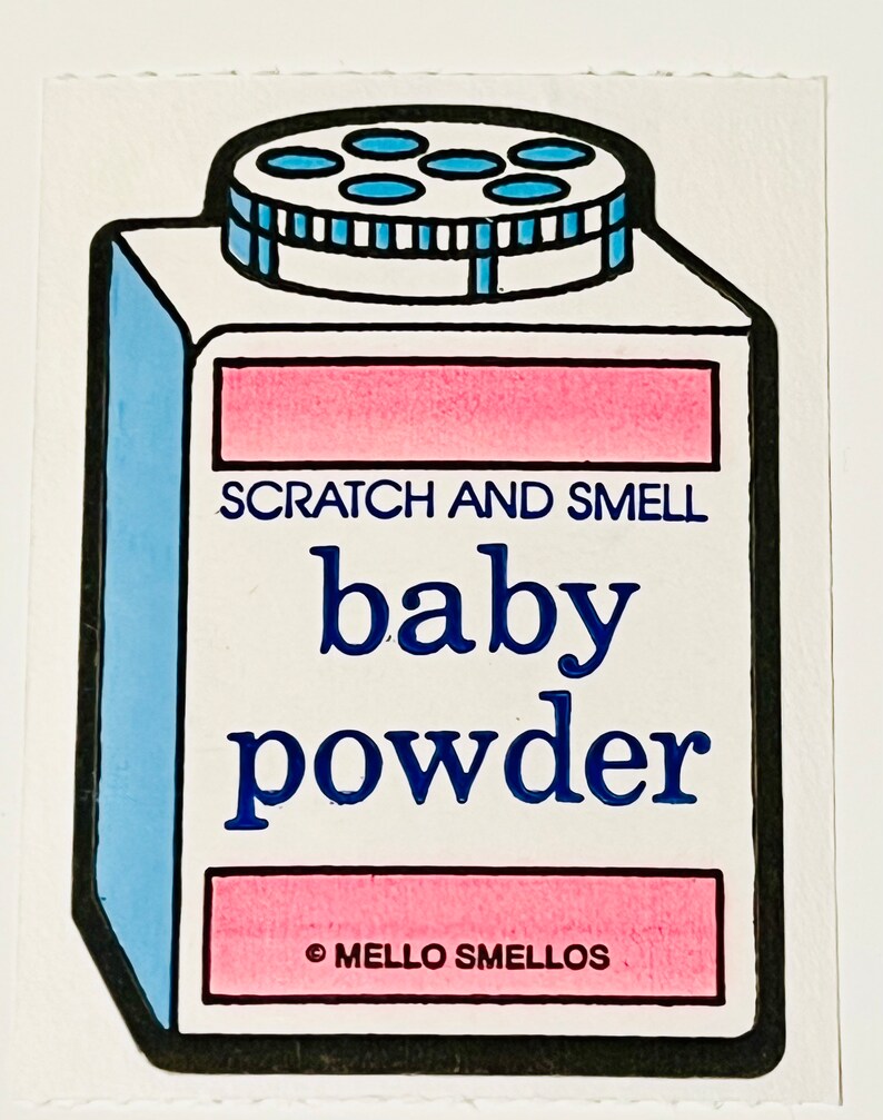 Vintage Rare Mellow Smellos Baby Powder Scratch N Sniff - Etsy