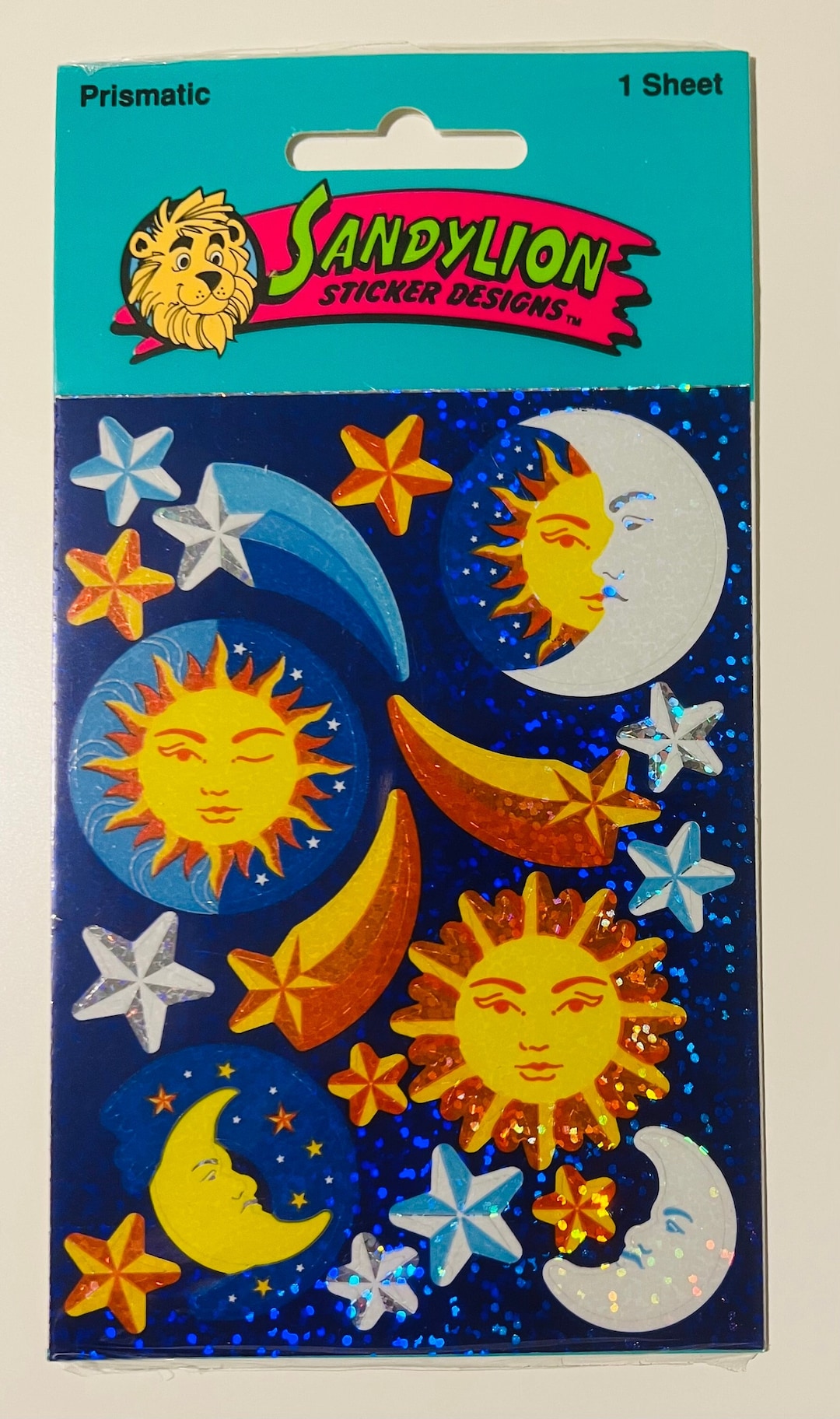 Vintage Rare Sandylion Sun Moon Star Maxi Stickers - Etsy