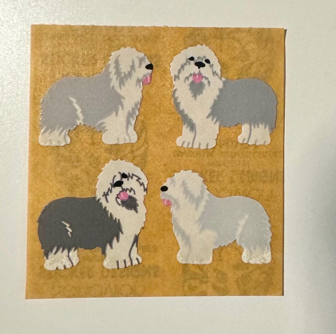 Vintage Rare Sandylion Sheepdog Stickers - Etsy