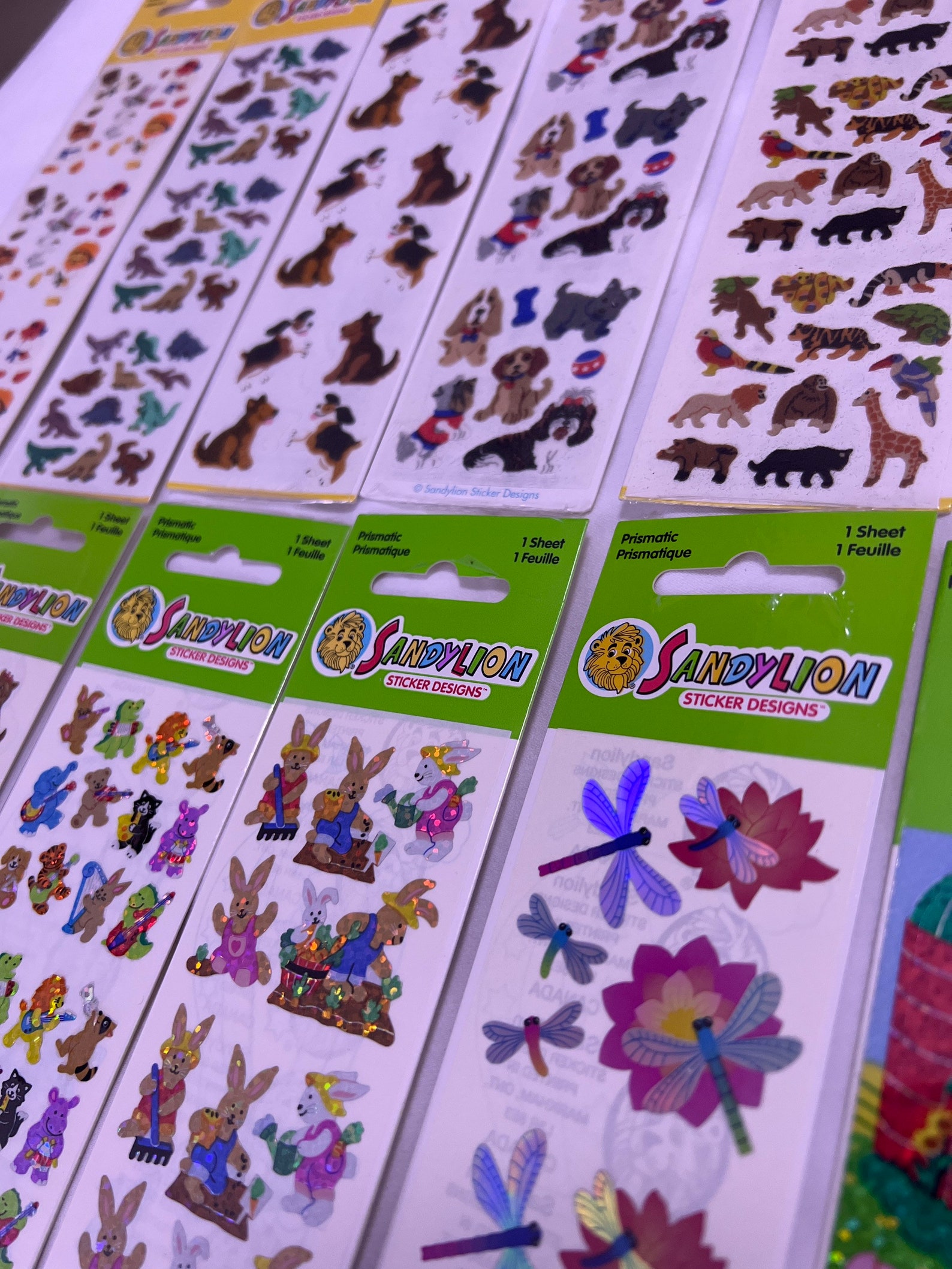 Vintage Rare Sandylion Sticker Packs and Maxis. in Original Packaging ...