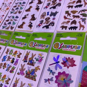 Vintage Rare Sandylion Sticker Packs and Maxis. in Original Packaging ...