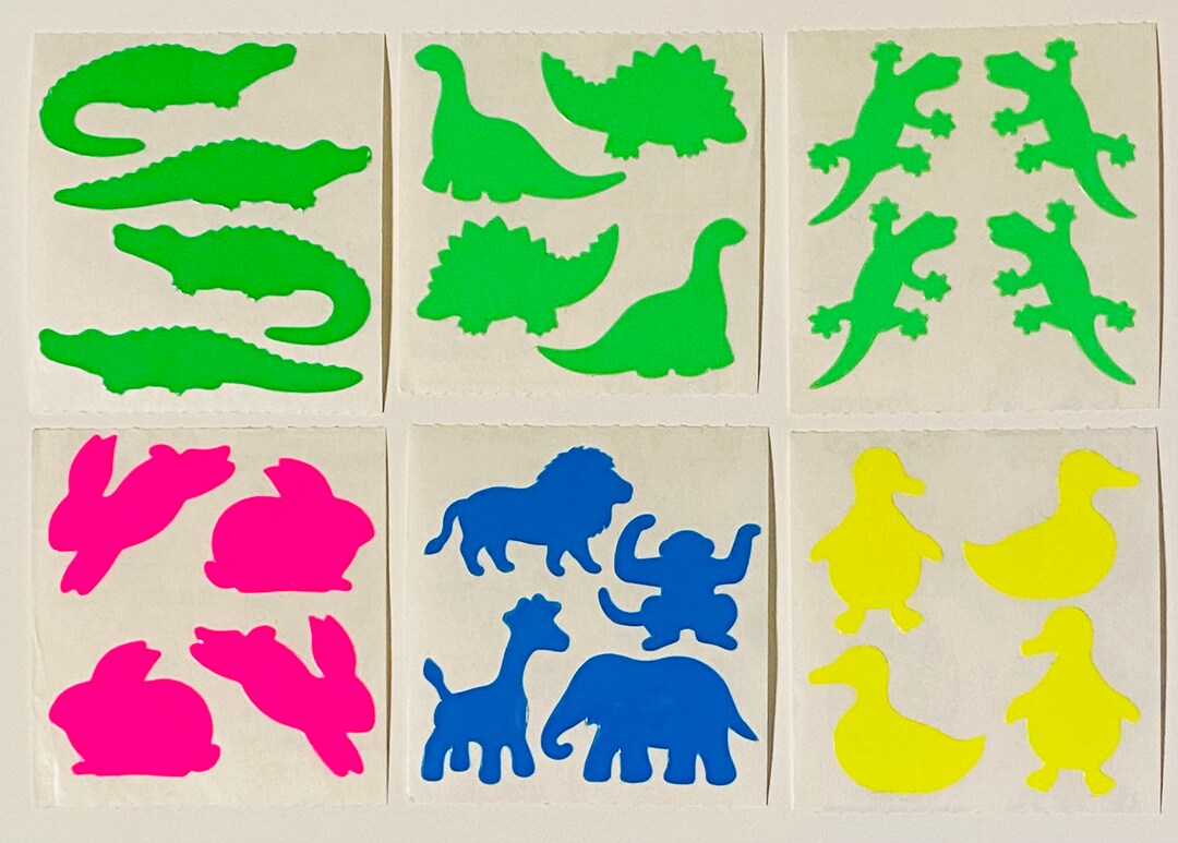 Vintage Sandylion Neon Animal, Bunny, Lizard, Alligator, Duck, Dinosaur ...
