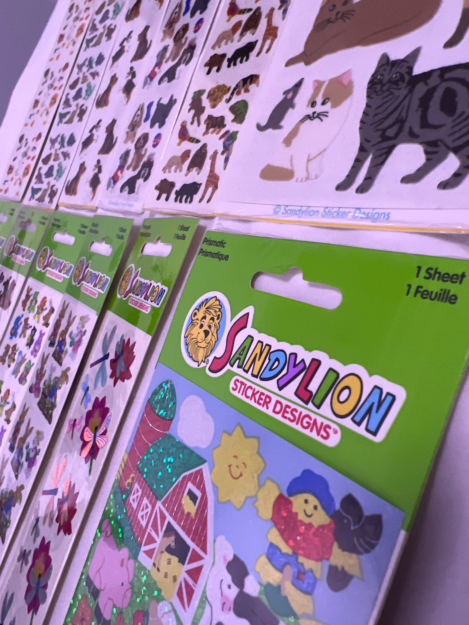 Vintage Rare Sandylion Sticker Packs and Maxis. in Original Packaging ...