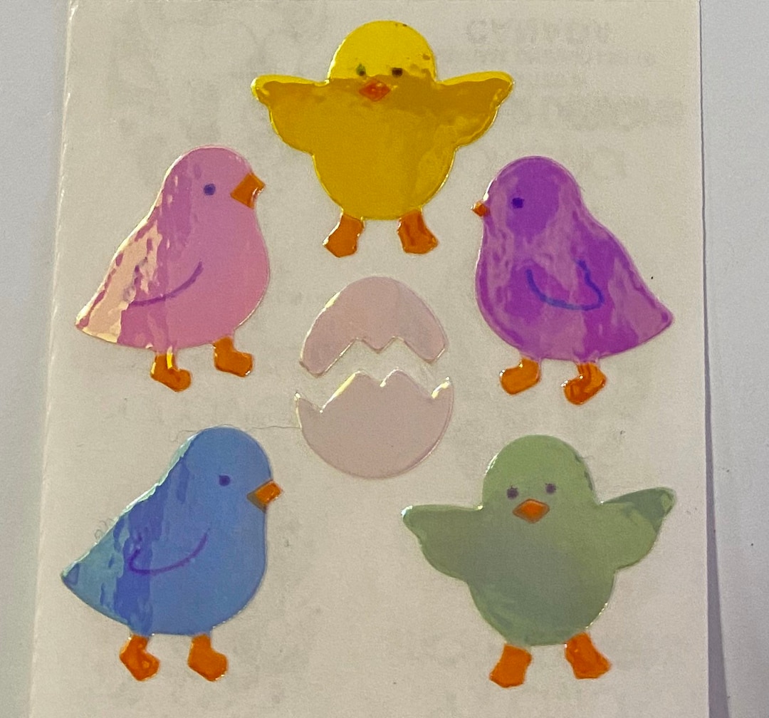 Vintage Rare Sandylion Baby Chick Stickers - Etsy