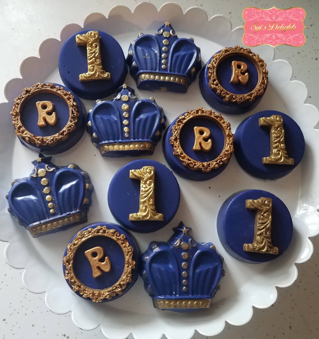 Royal Prince Chocolate Covered Oreo's. Royal Blue and Gold for a Royal ...