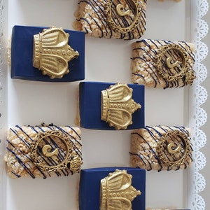 Royal Crown Rice Krispies Treats. Royal Blue Party. Homemade Halal Rice ...