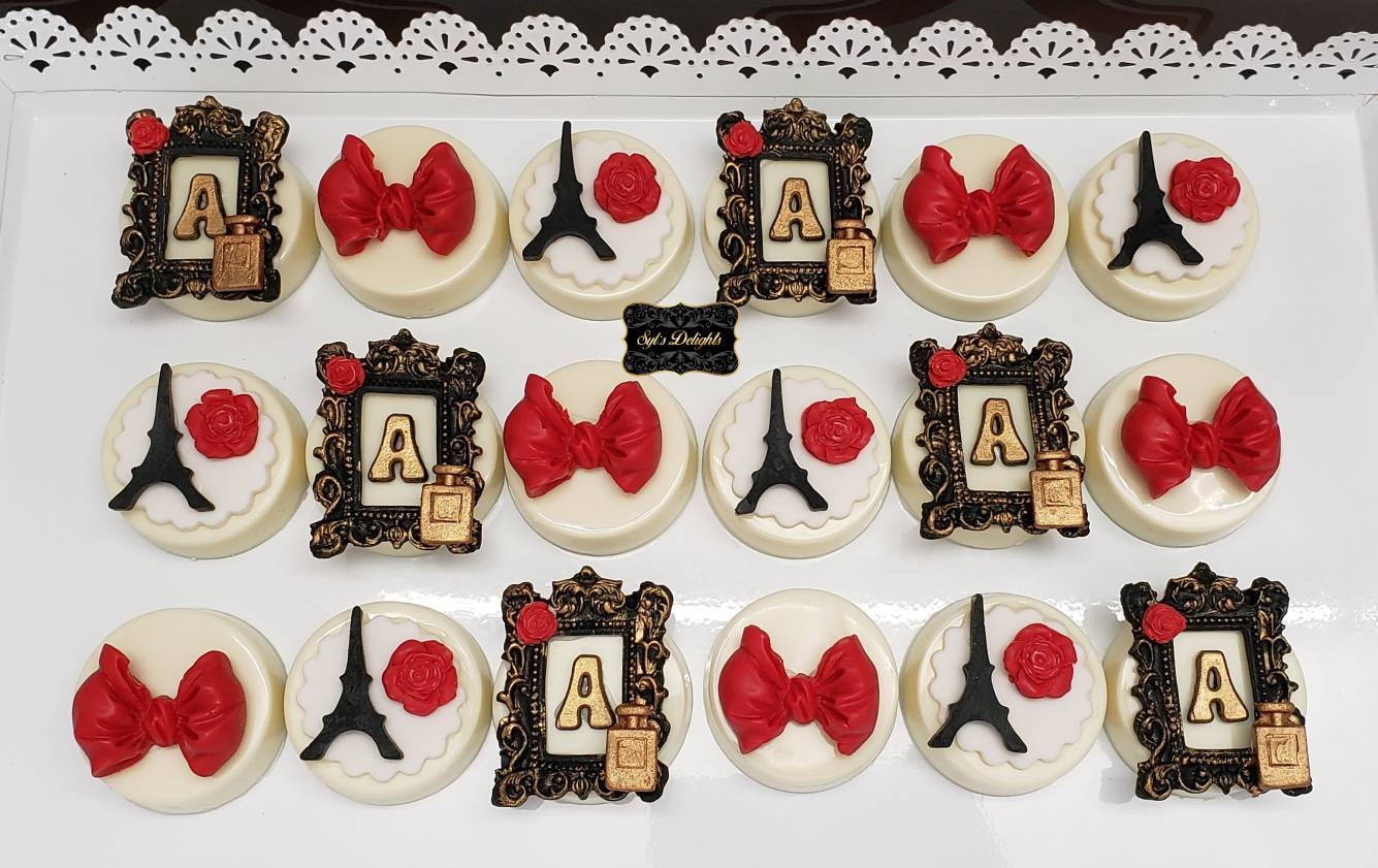 Paris Eiffel Tower Theme Party Package. Paris Theme Cookies. - Etsy