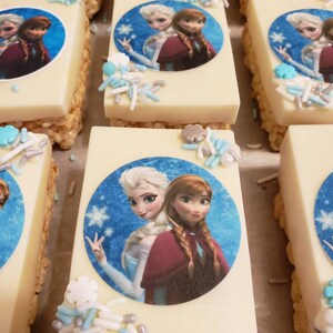 Frozen Rice Krispies Treats. Frozen Theme Party Favors. Frozen Inspired ...