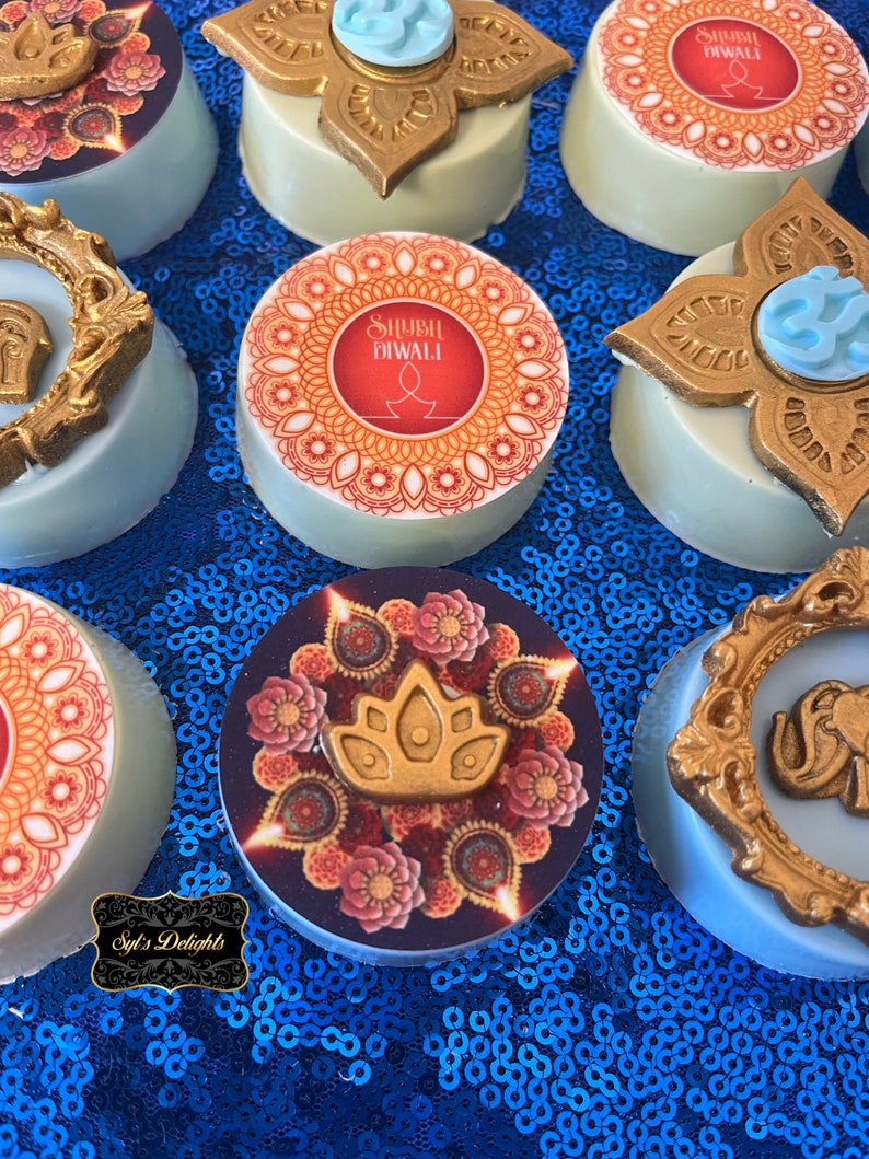 Diwali Chocolate Covered Oreo Cookies. Diwali Gift - Etsy