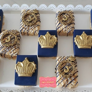 Royal Crown Rice Krispies Treats. Royal Blue Party. Homemade Halal Rice ...