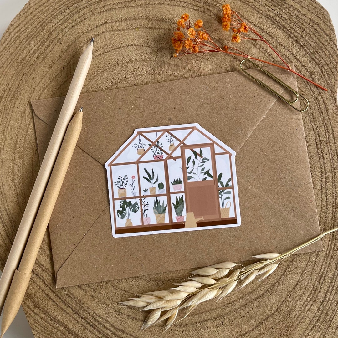Wooden Greenhouse Sticker - Etsy