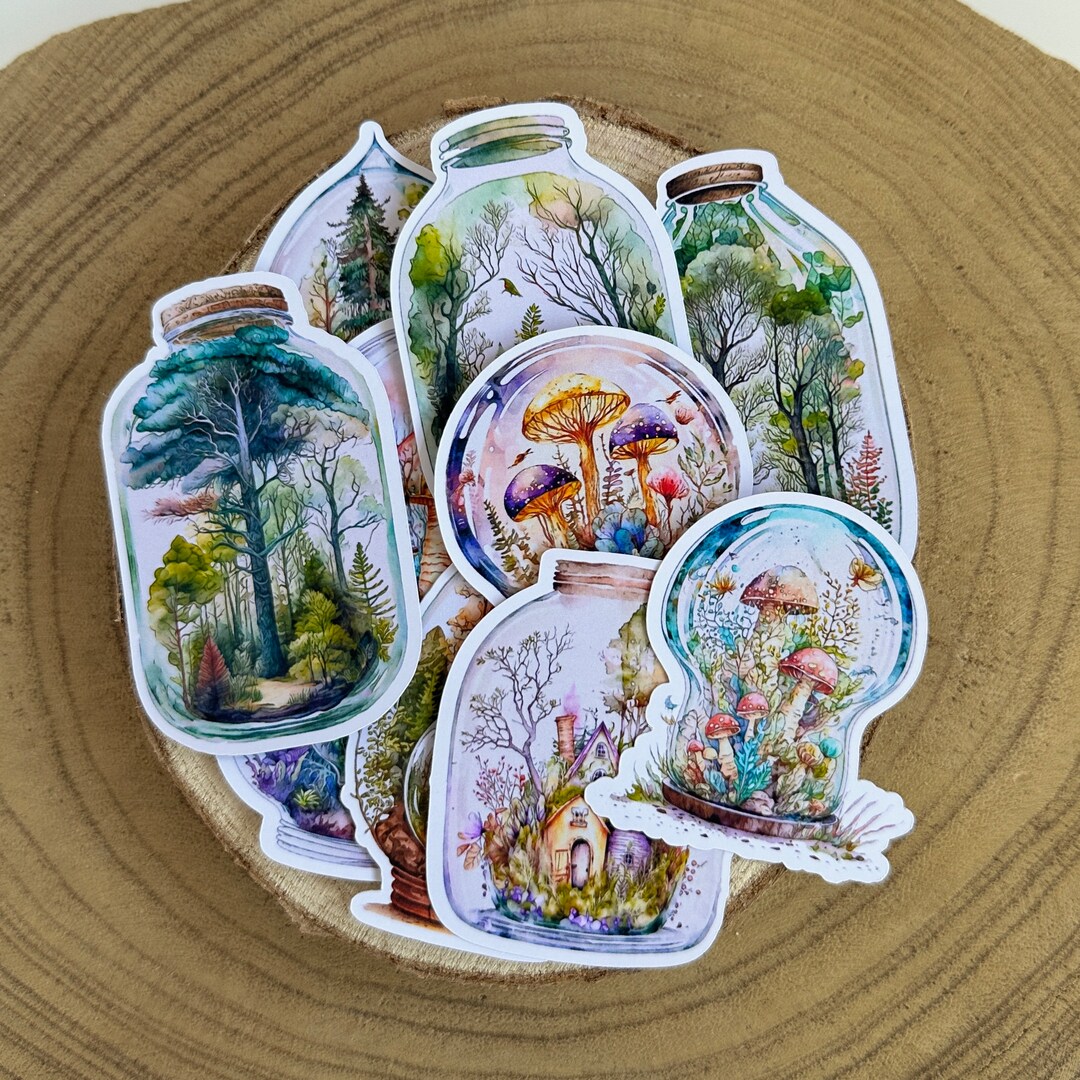Microworlds & Ecosystem Sticker Pack 10 Stickers - Etsy
